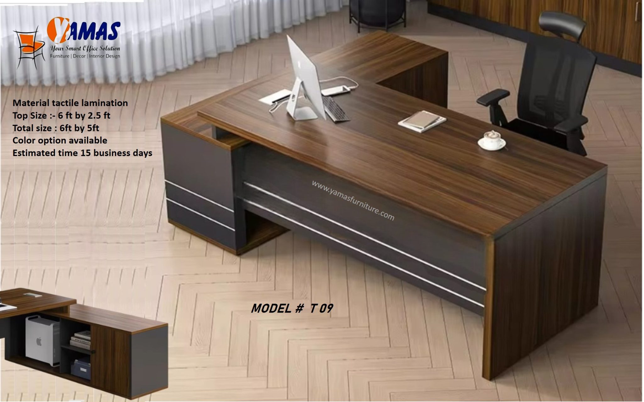 OFFICE TABLE – T 09 – Yamas Furniture